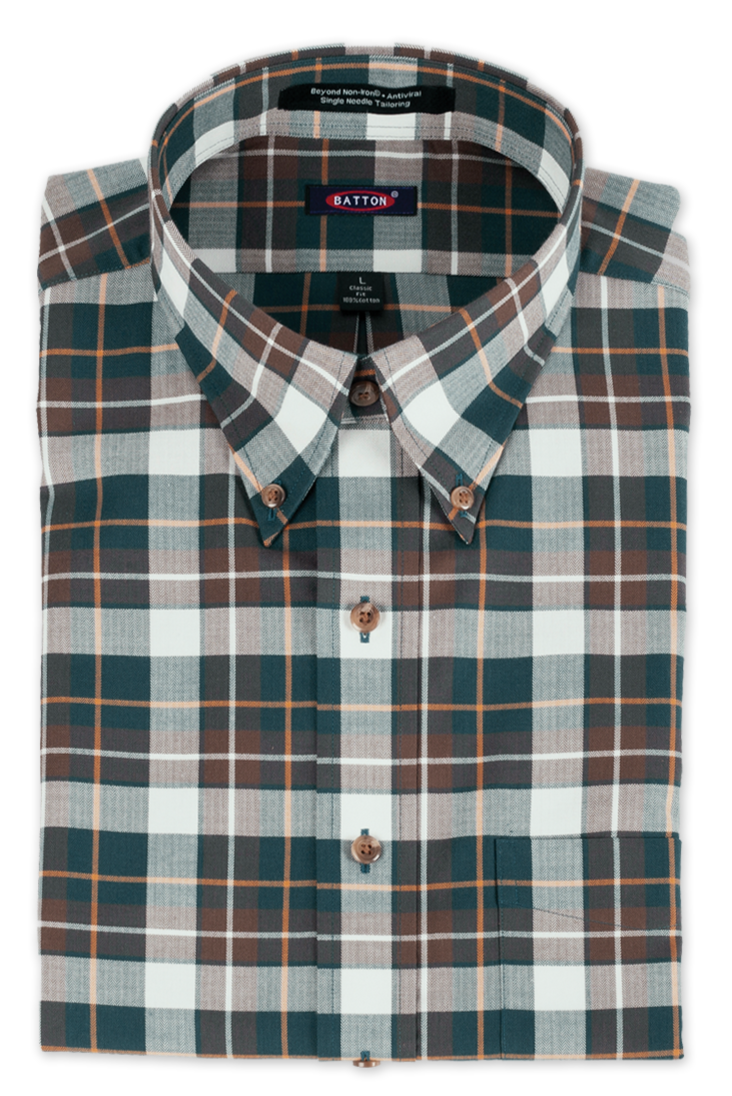 Everett Non-Iron Cotton Sport Shirt – Batton