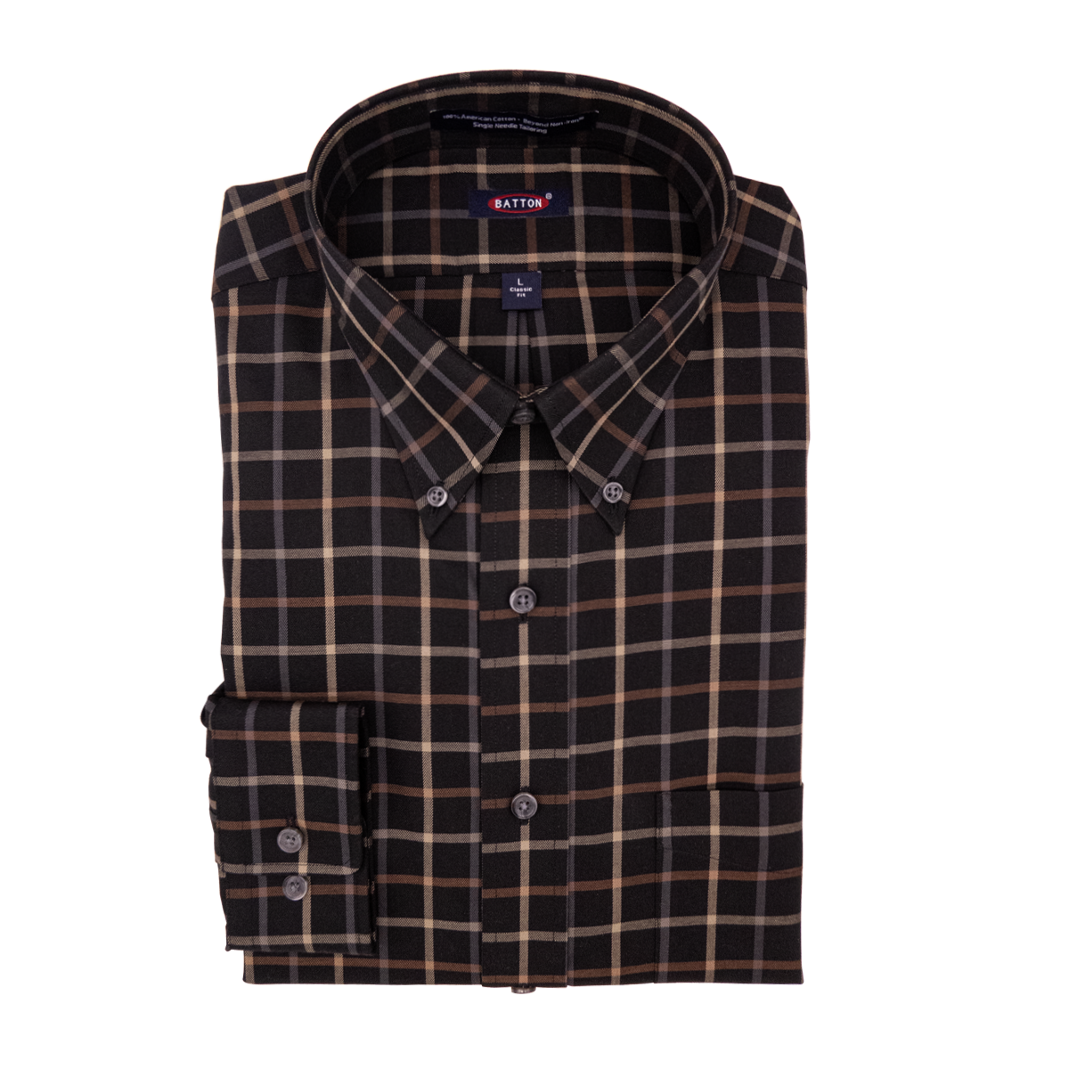 Fisher Non-Iron Cotton Sport Shirt – Batton